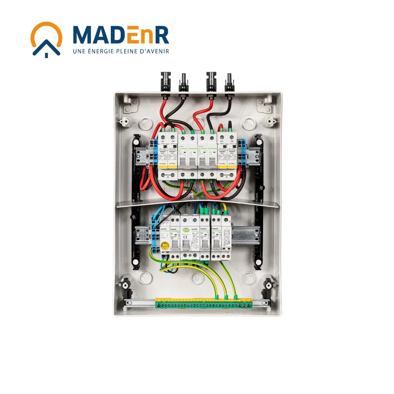 MADEnR – Coffret PV AC/DC 6kW monophasé – 2 String – 2MPPT – Parafoudre ...