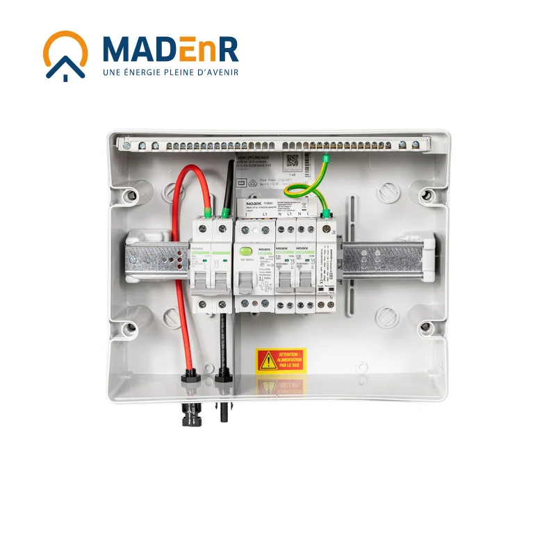 MADEnR – Coffret AC/DC monophasé, 3kWc – Parafoudre AC – 1 string – 1 ...